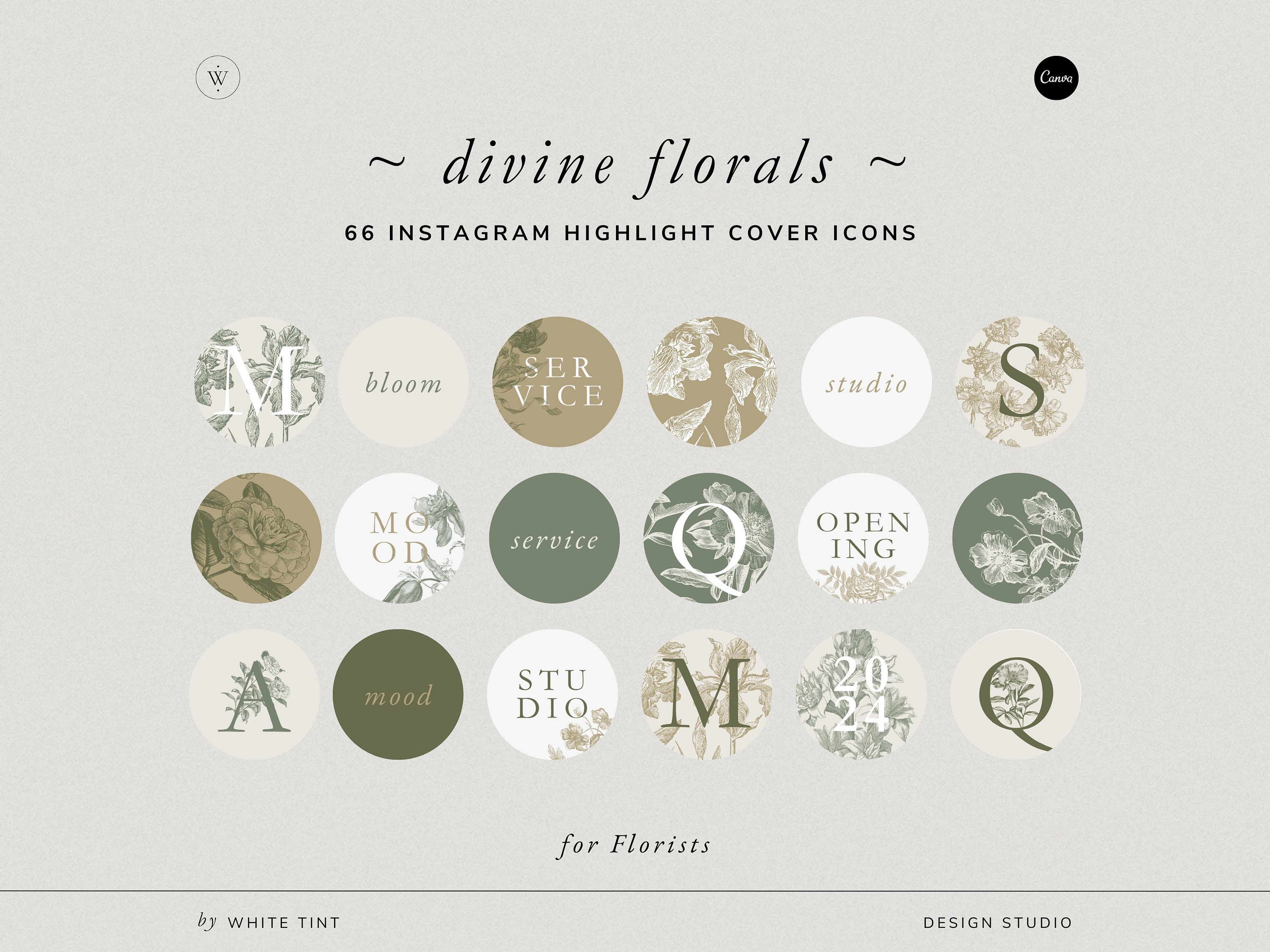 Floral Instagram Highlight Cover for Florists and Flower Shops ...