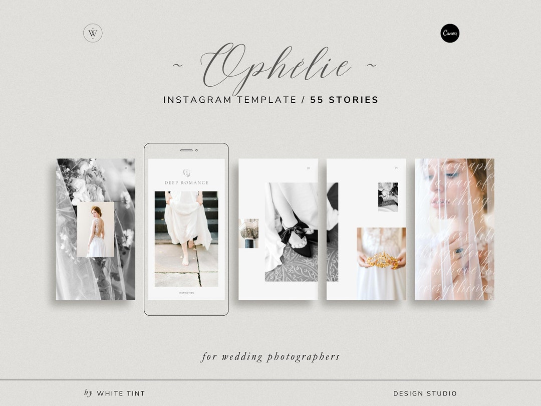 Elegant Instagram Story Templates for Wedding Photographers and ...
