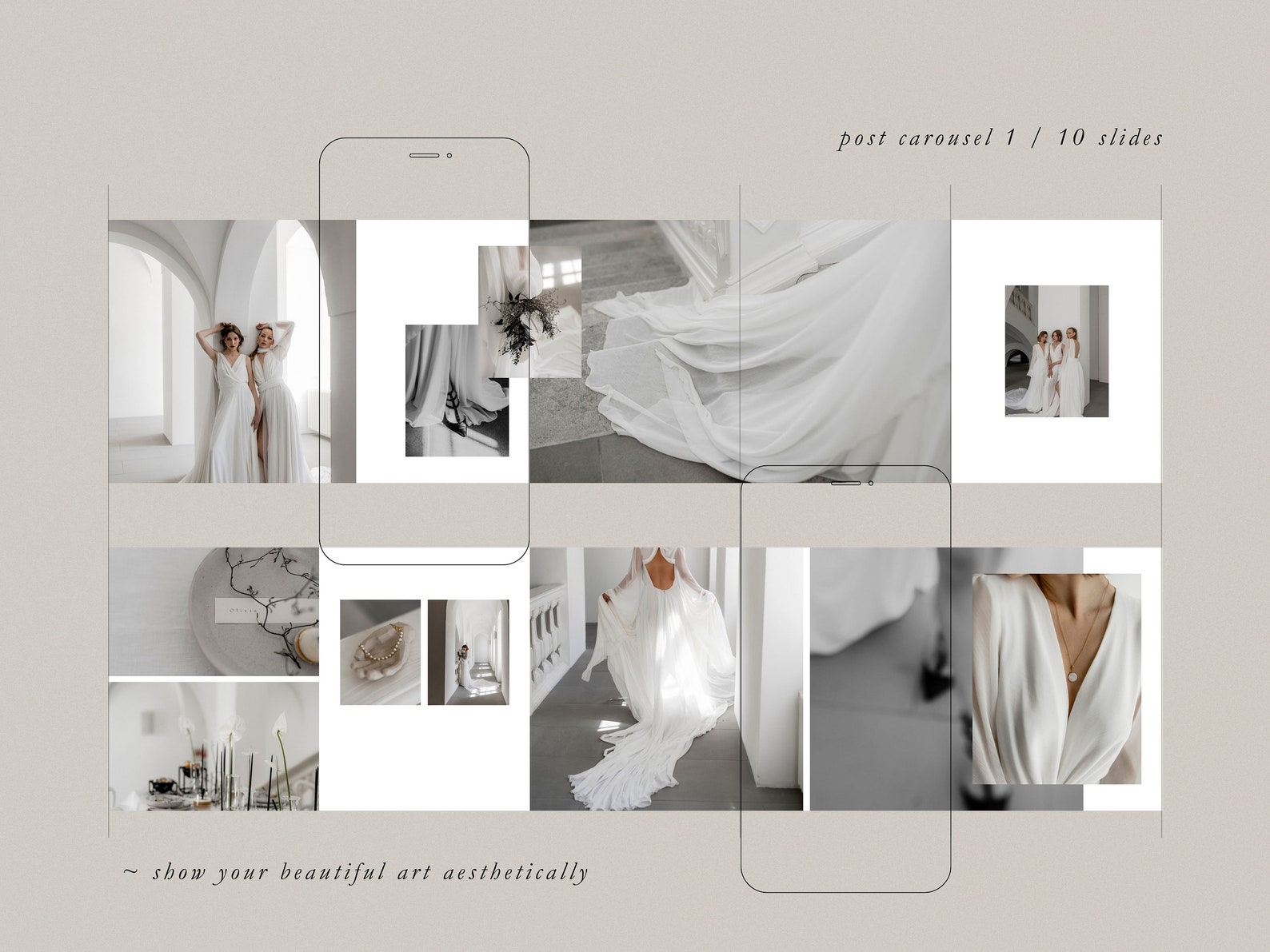 Modern Carousel Instagram Post Templates for Wedding Photographers ...