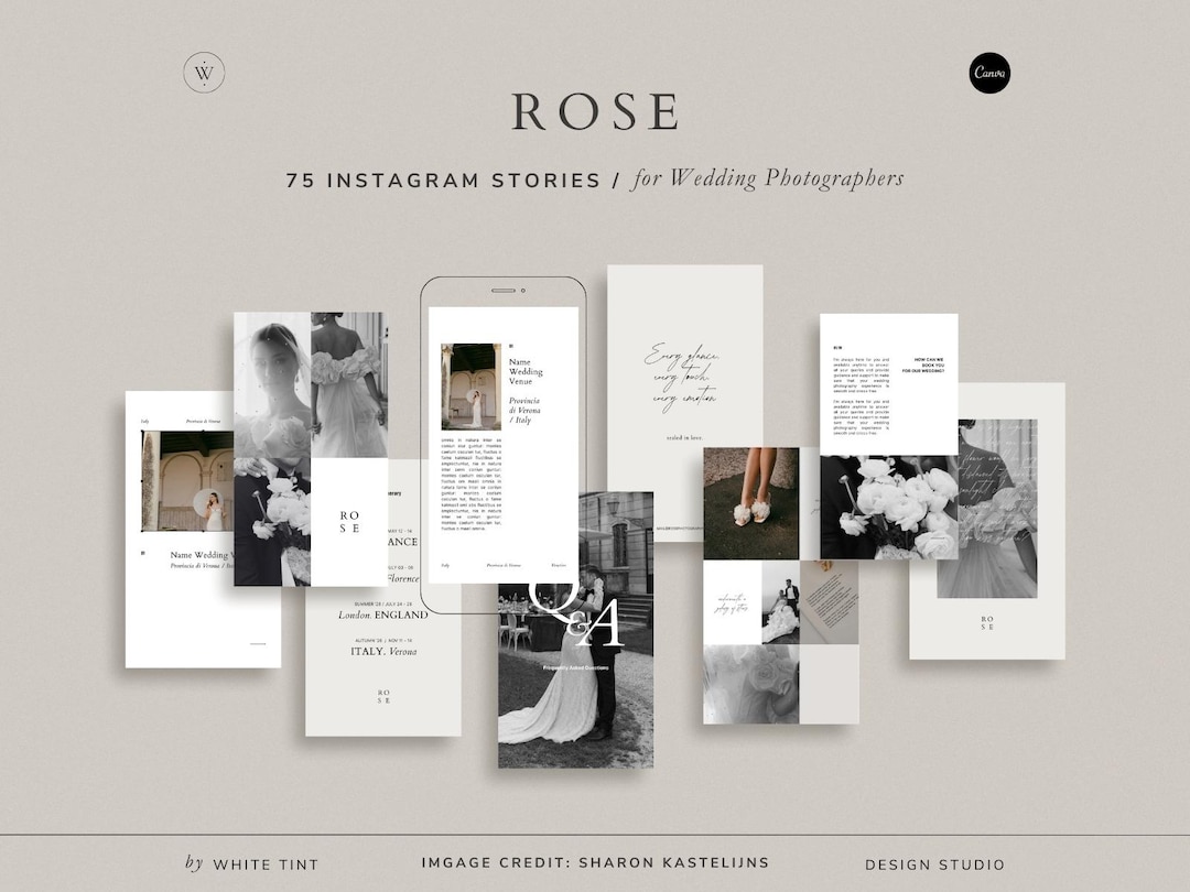 Modern Instagram Story Template for Luxury Wedding Photographers ...