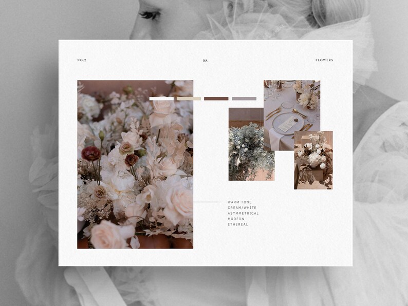 Modern Photography Mood Board Canva Template, Minimal Concept Vision ...
