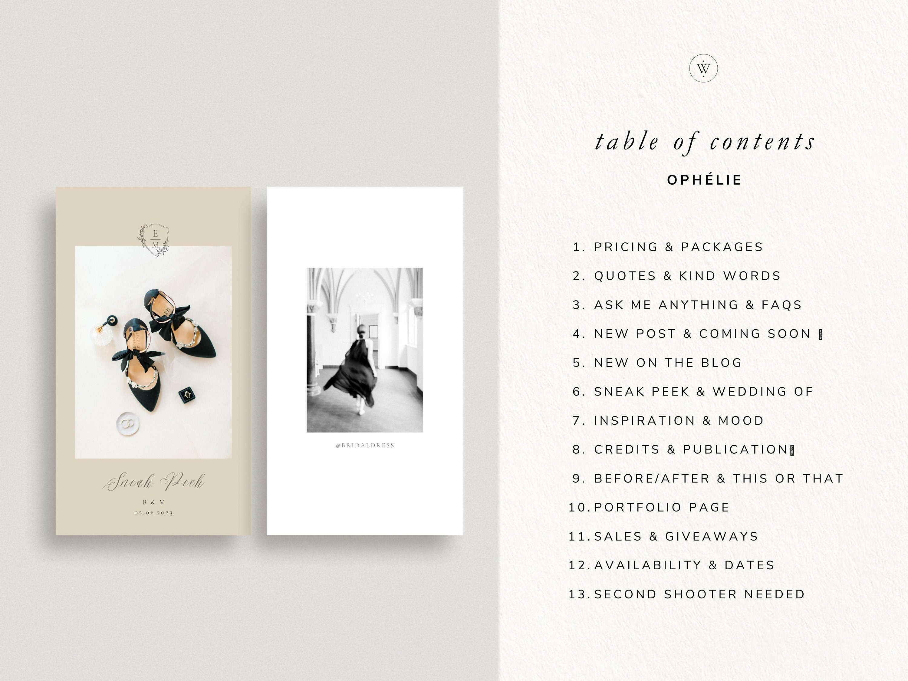 Elegant Instagram Story Templates for Wedding Photographers and ...