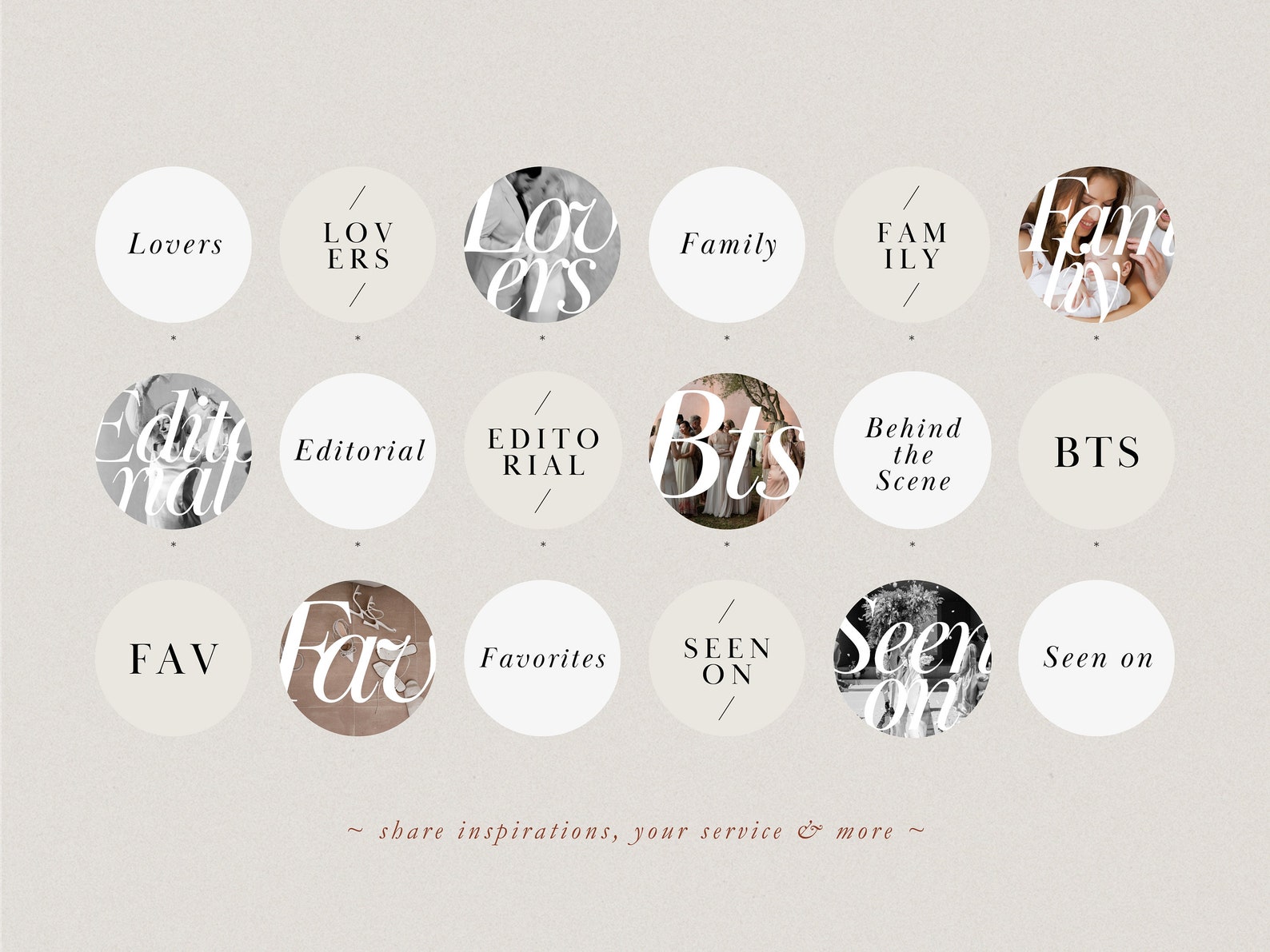 Minimal Instagram Cover Highlight Icons for Photographers, Modern ...