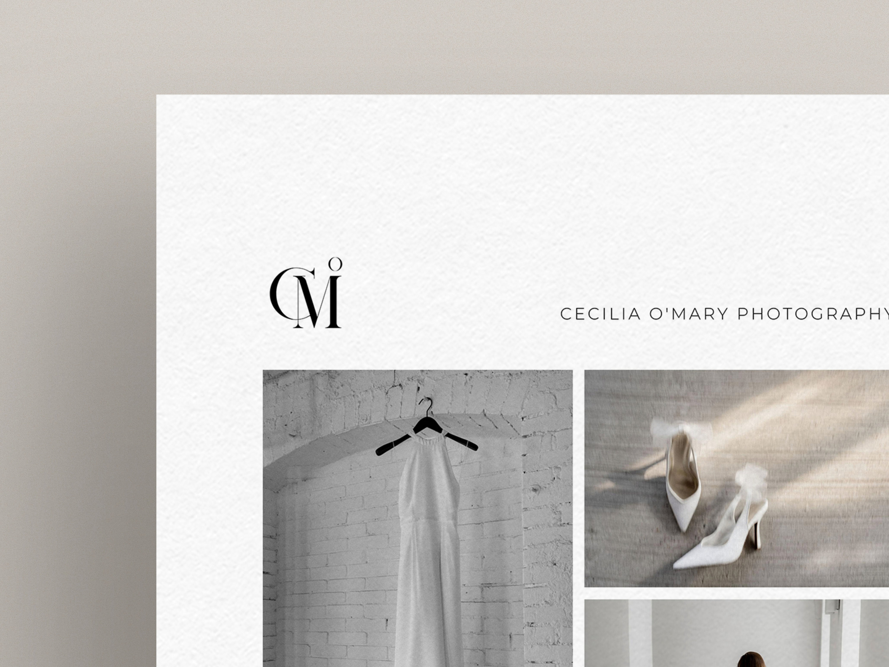 Pure Minimal Promo Card for Photographers, Modern Contemporary Wedding ...