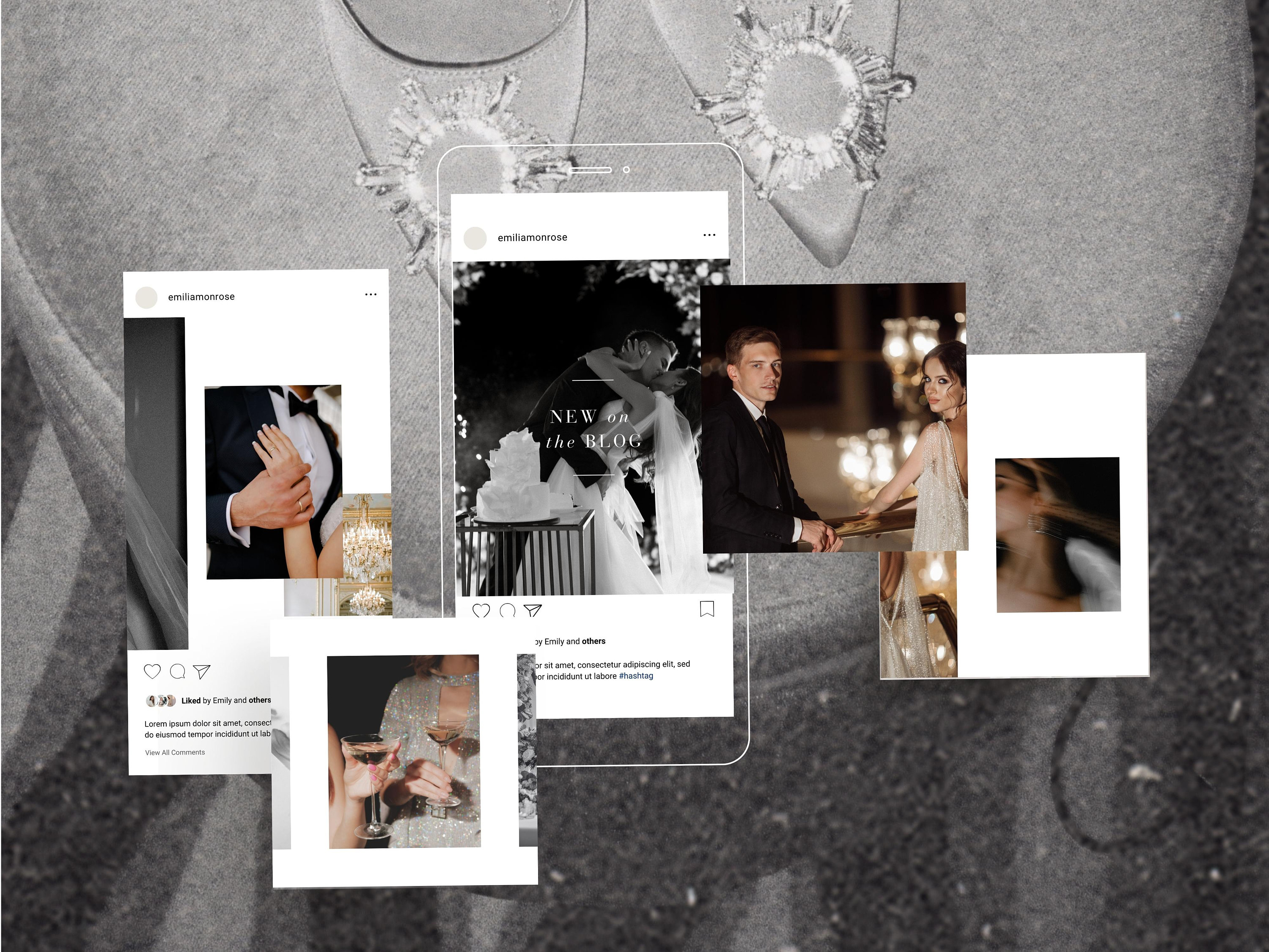 Elegant Carousel Instagram Post Templates for Wedding Photographers ...