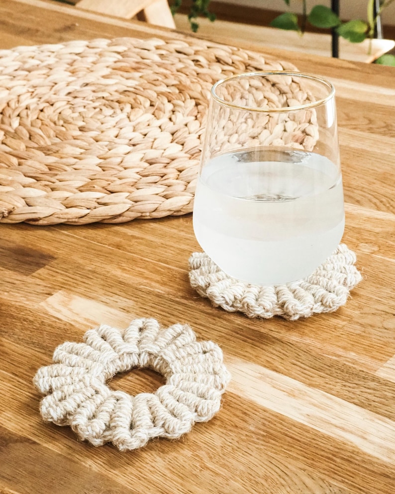 Macrame Coaster Pattern, Macrame PDF Tutorial Coaster, Macrame Tutorial ...