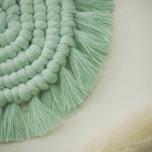 Round Macrame Coaster Pattern, Macrame Video Tutorial Round Boho ...