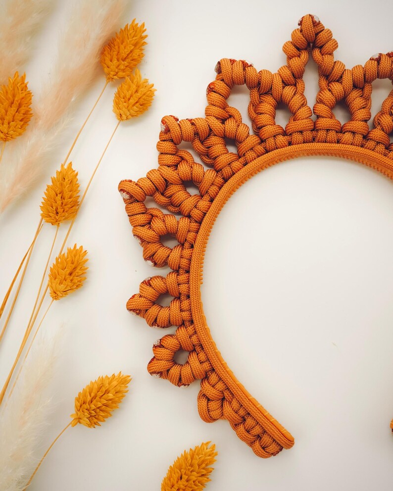 Macrame Crown Pattern, Macrame PDF Tutorial for My Cleo Crown, Macrame Crown Tutorial Video - Etsy