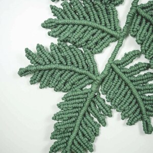 Macrame Fern Leaf Wall Hanging Pattern, Video Macrame Tutorial of a Fern Leaf Wall Hanging, Home ...