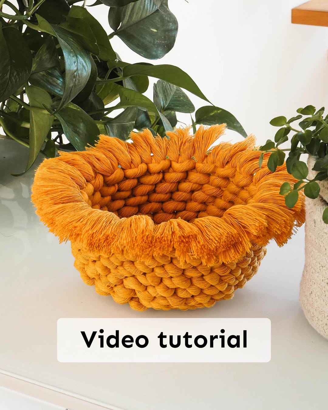 Macrame Basket Tutorial "renee", Basket Macrame Pattern, Macrame PDF ...