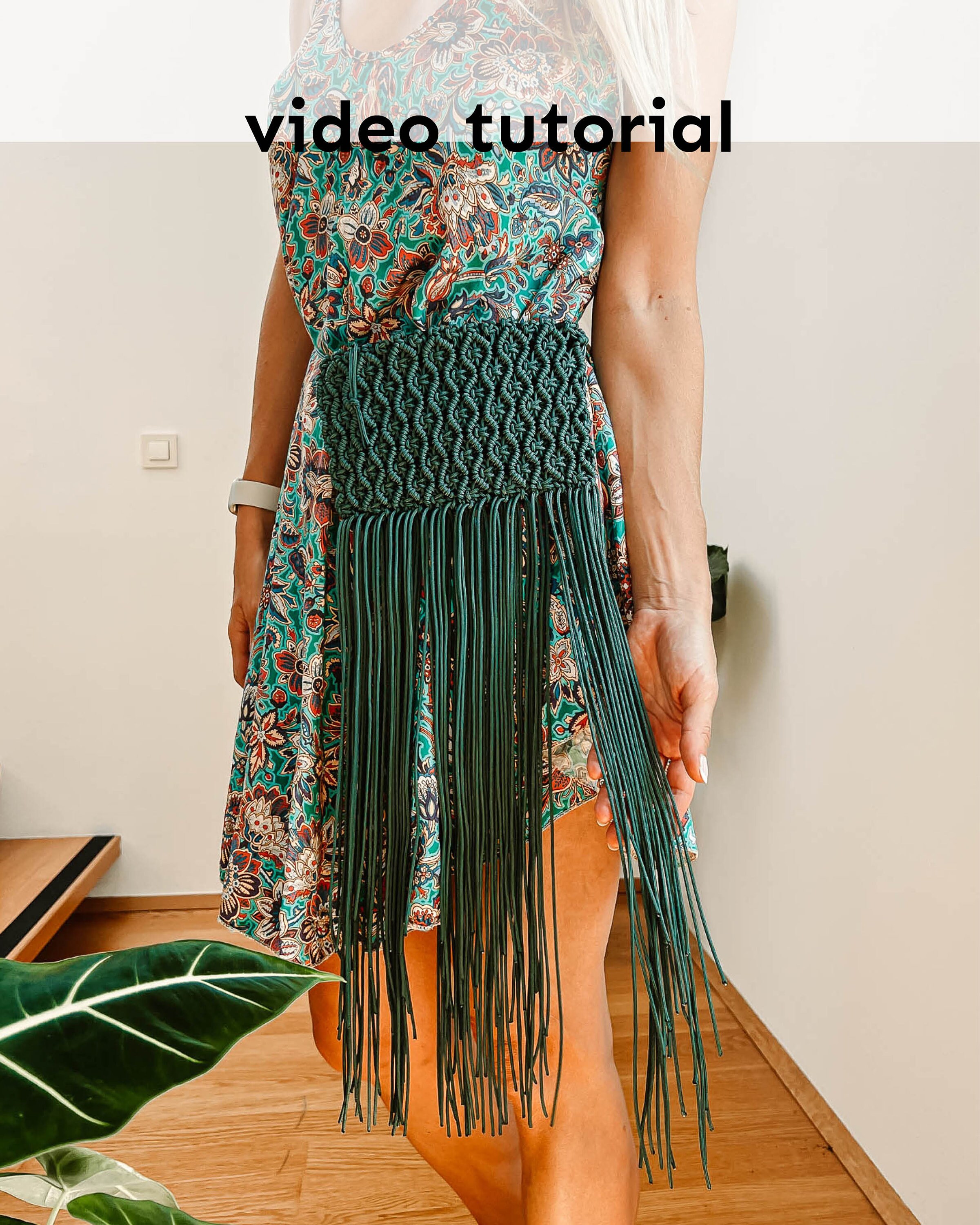 Macrame Bag Pattern 2-in-1, Macrame PDF Tutorial for a Belt Bag or a ...