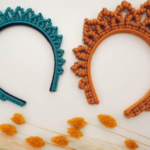 Macrame Crown Pattern, Macrame PDF Tutorial for My Cleo Crown, Macrame Crown Tutorial Video - Etsy