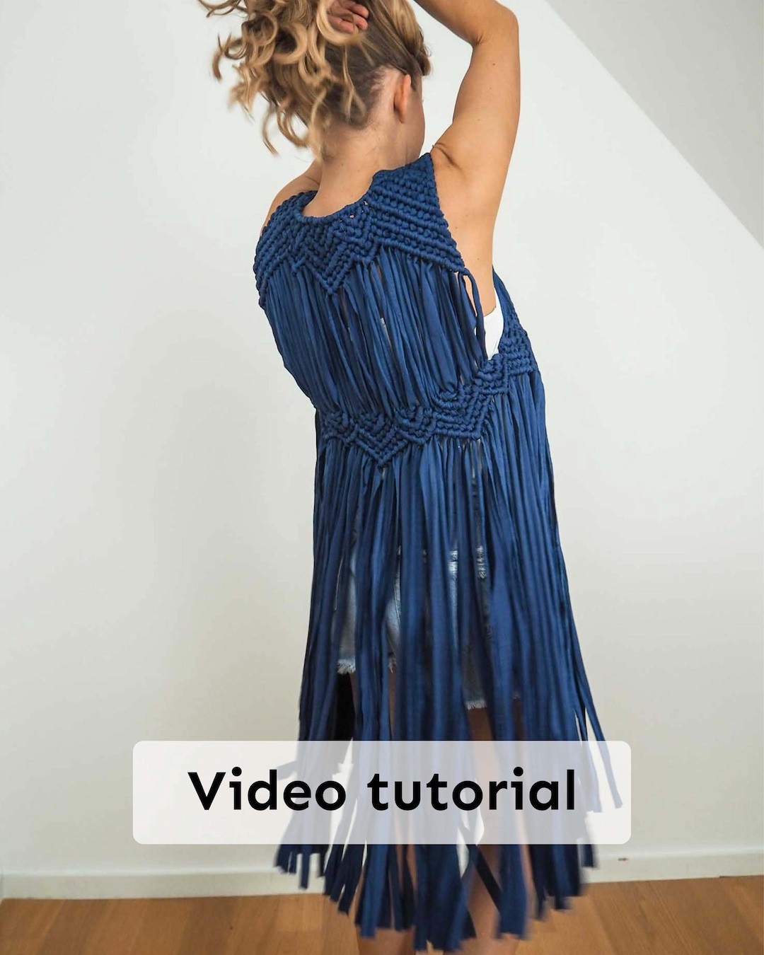 Macrame Vest Video Tutorial, Boho Summer Vest Pattern - Etsy