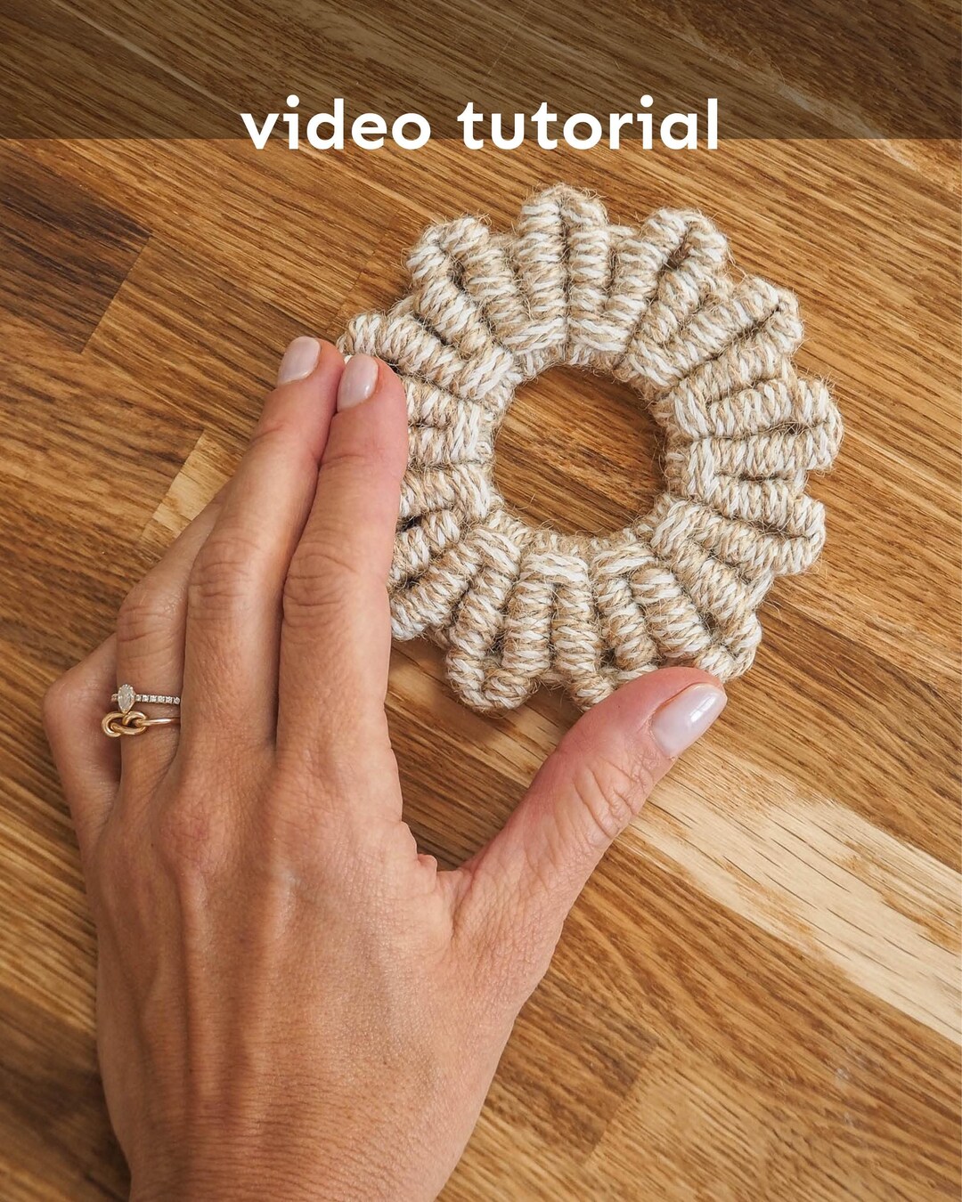 Macrame Coaster Pattern, Macrame PDF Tutorial Coaster, Macrame Tutorial ...