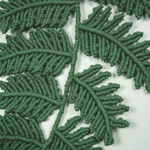 Macrame Fern Leaf Wall Hanging Pattern, Video Macrame Tutorial of a Fern Leaf Wall Hanging, Home ...