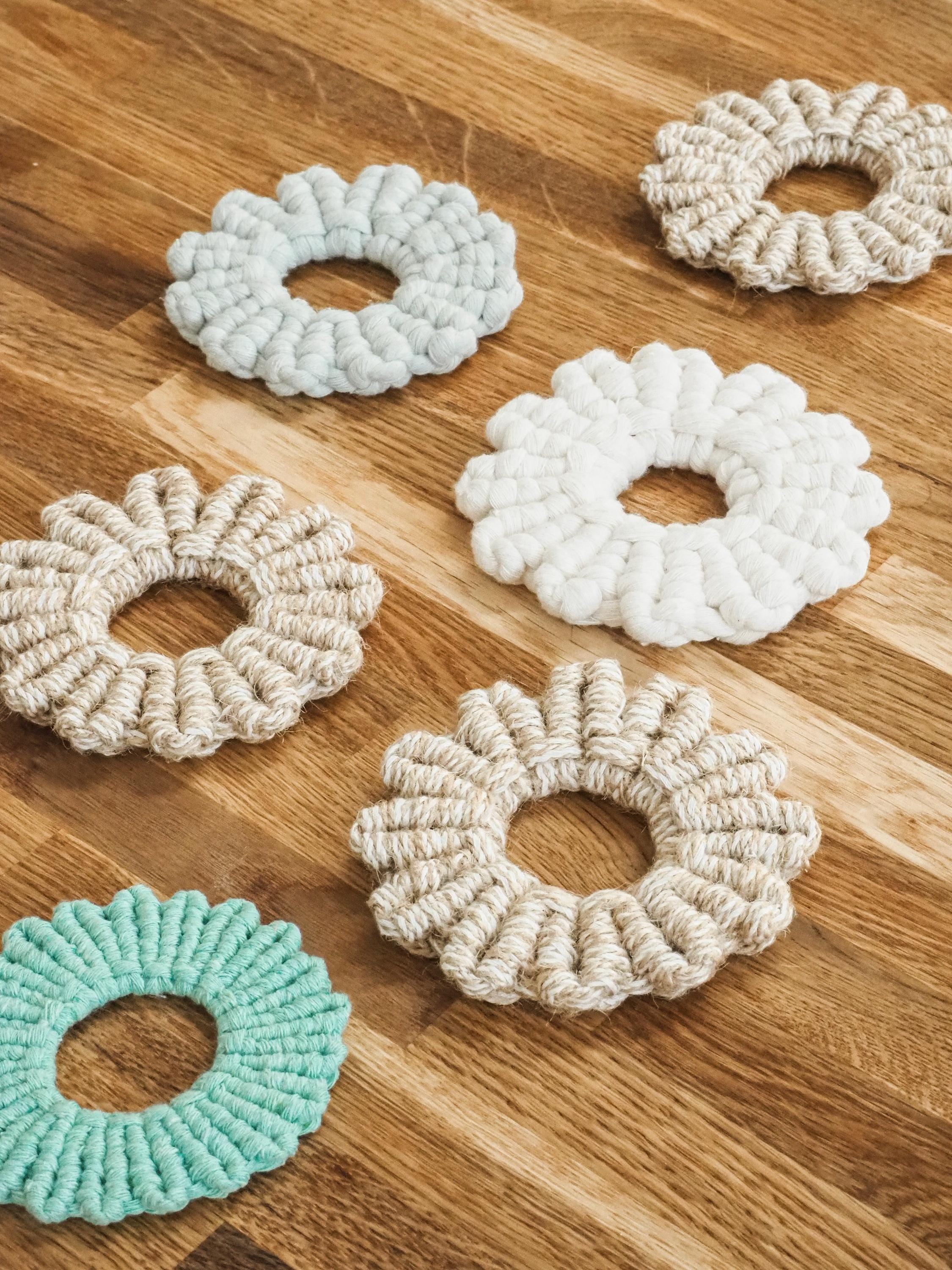 Macrame Coaster Pattern, Macrame PDF Tutorial Coaster, Macrame Tutorial ...