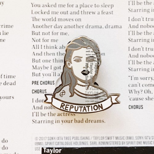 Taylor Swift's Reputation Enamel Pin - Etsy