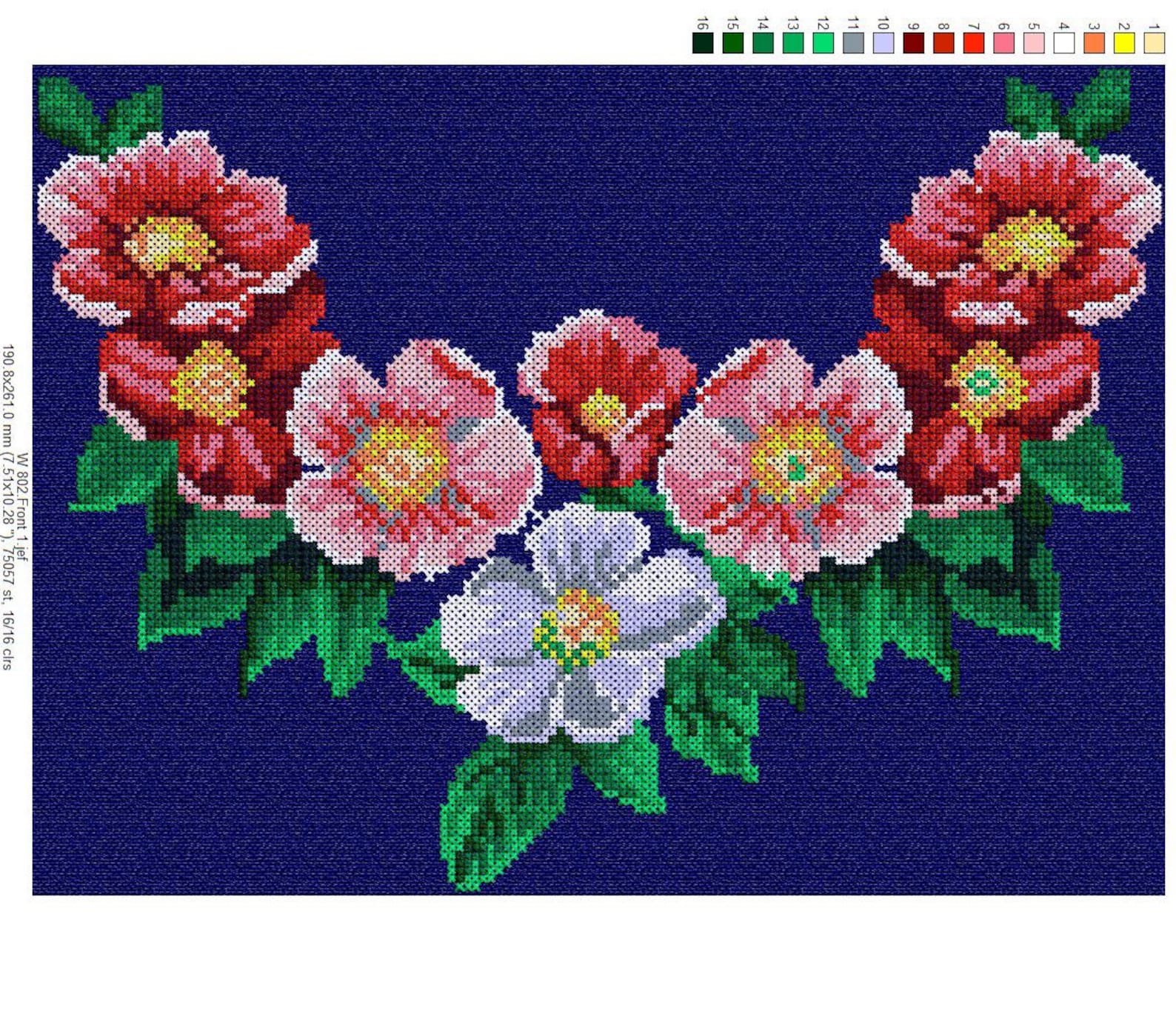 Ukrainian Embroidery Design Folk Cross Stitch Set of 7 | Etsy