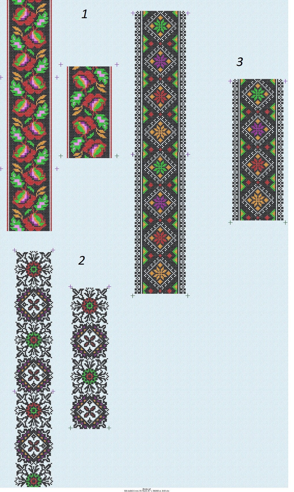 Folk Machine Embroidery Design. Set of 7 Embroidery Designs.slavic Folk ...