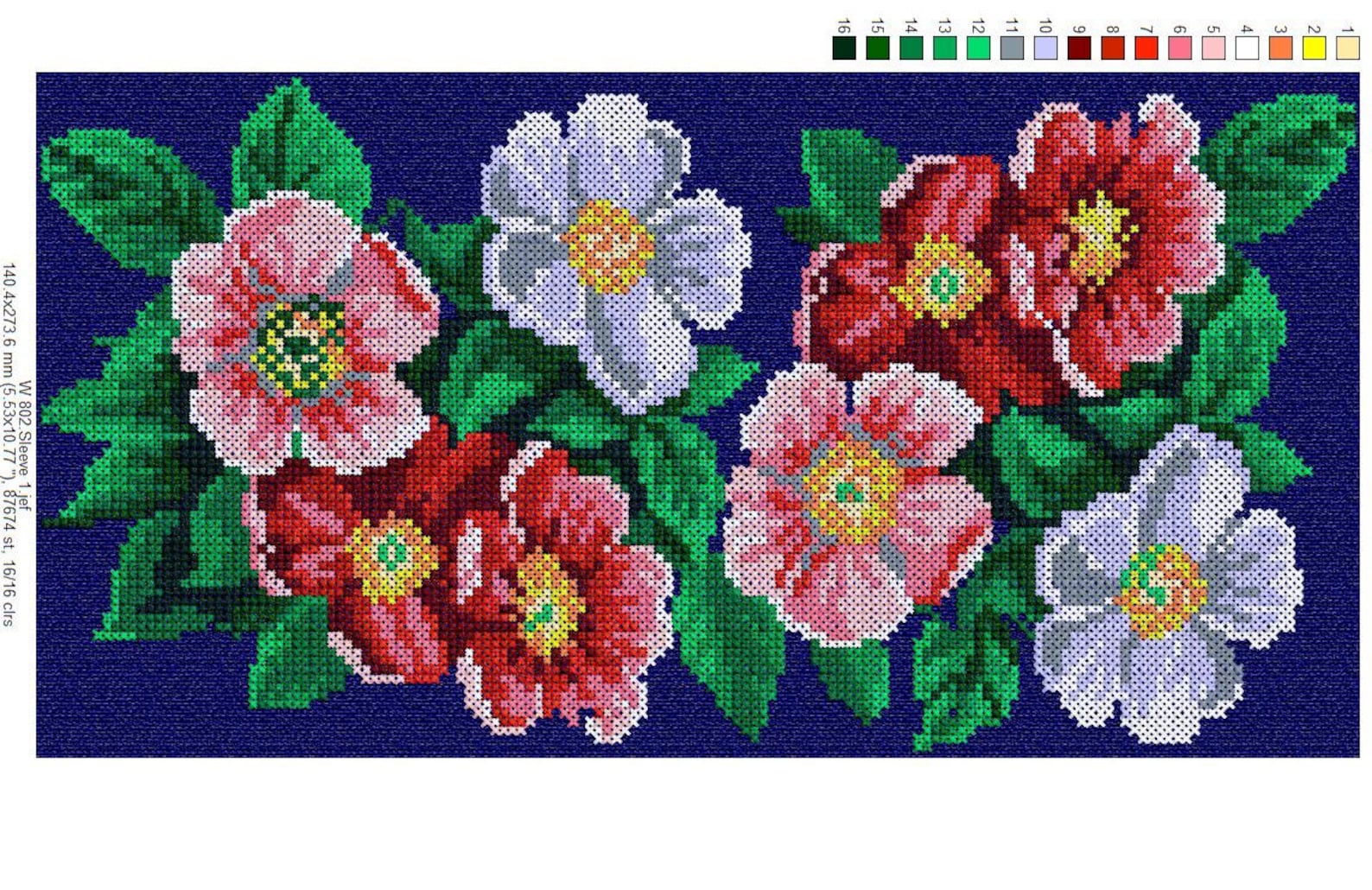 Ukrainian Embroidery Design Folk Cross Stitch Set of 7 | Etsy