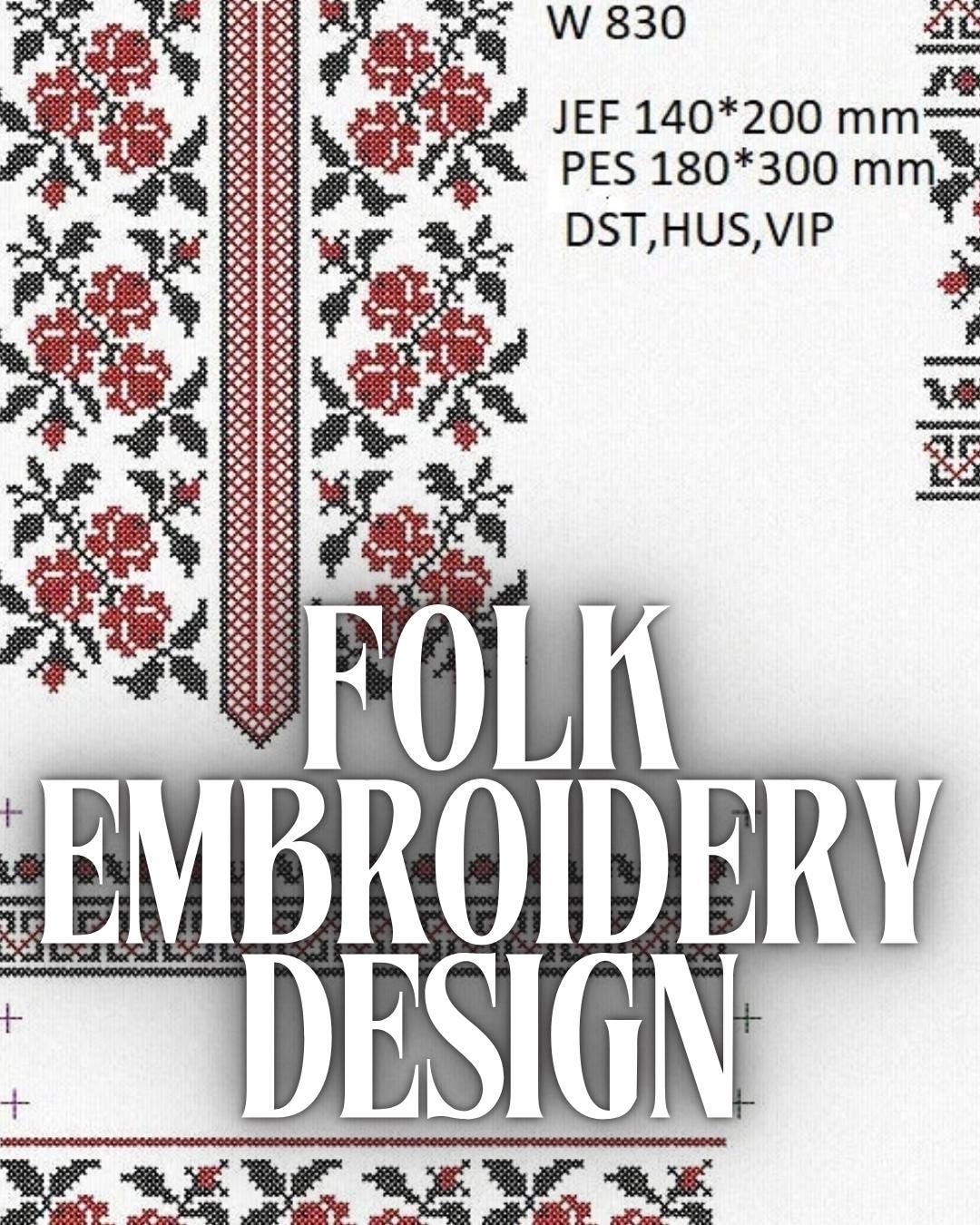 6 Embroidery Designs for Shirts, Slavic Dress, Folk Embroidery Design ...