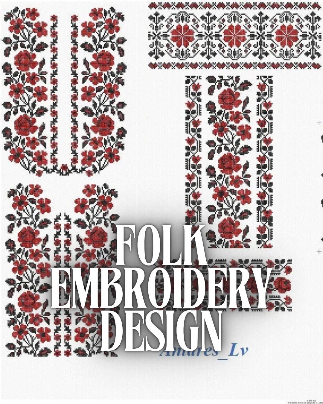 Ukrainian Cross Stitch Patterns, Vyshyvanka Pattern, Slavic Embroidery ...
