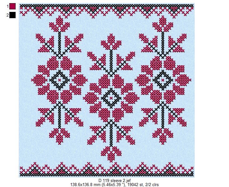 Vyshyvanka, Set of 4 Embroidery Designs, Machine Embroidery Design ...