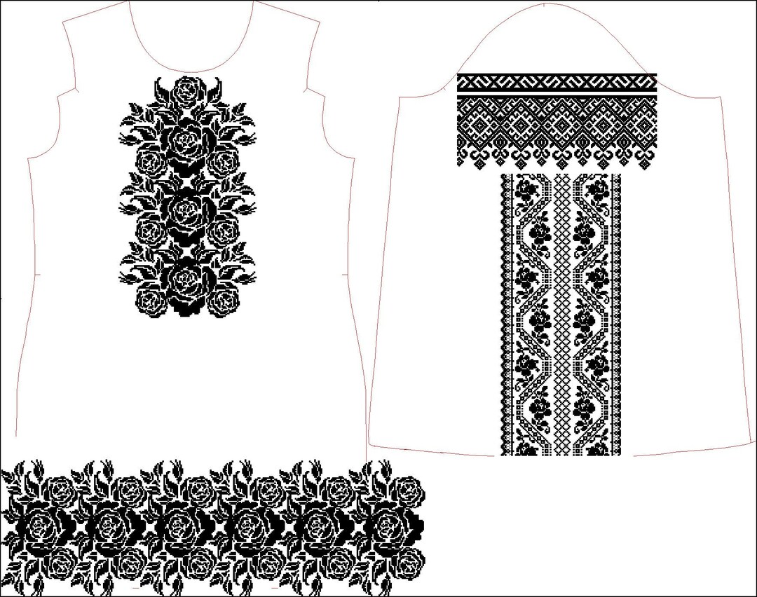 Folk Embroidery for Hand Stitching, Ukrainian Embroidery Design ...