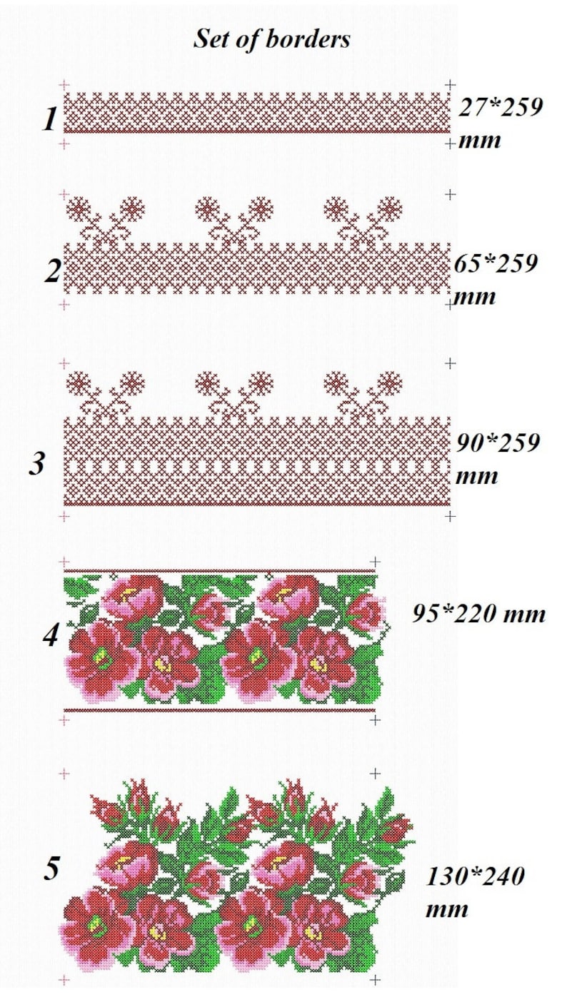 Slavic Embroidery Design Ukrainian Cross Stitch Pattern - Etsy