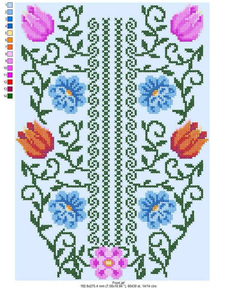 Vyshyvanka Set of 5 Embroidery Designs Machine Embroidery - Etsy