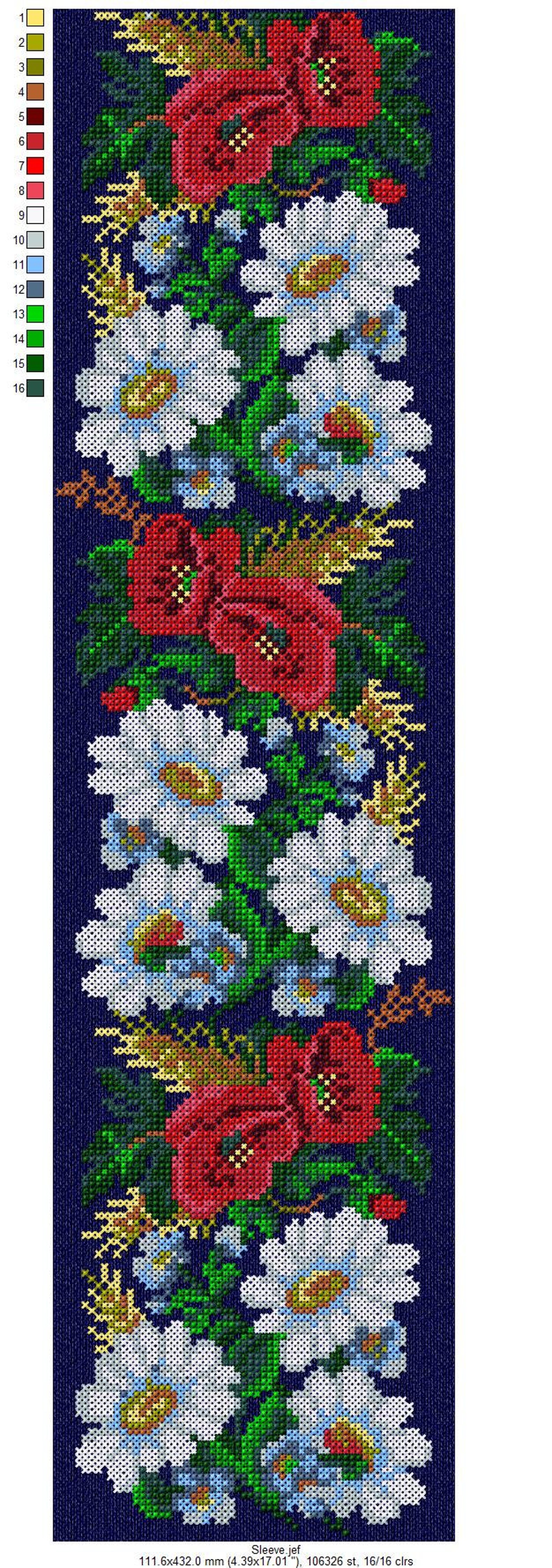 Slavic Embroidery Design for Woman Ukrainian Cross Stitch | Etsy