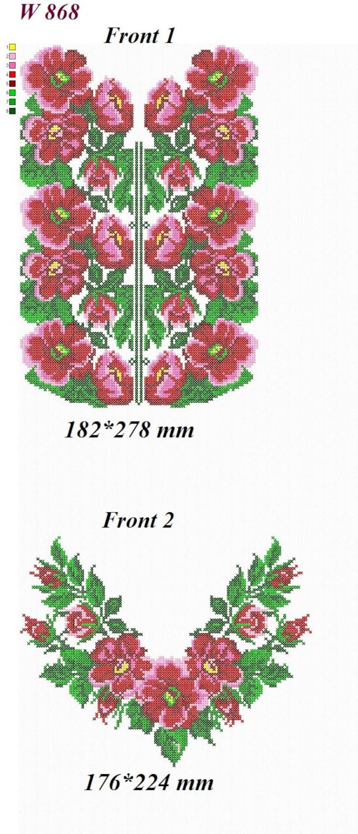 Slavic Embroidery Design Ukrainian Cross Stitch Pattern - Etsy