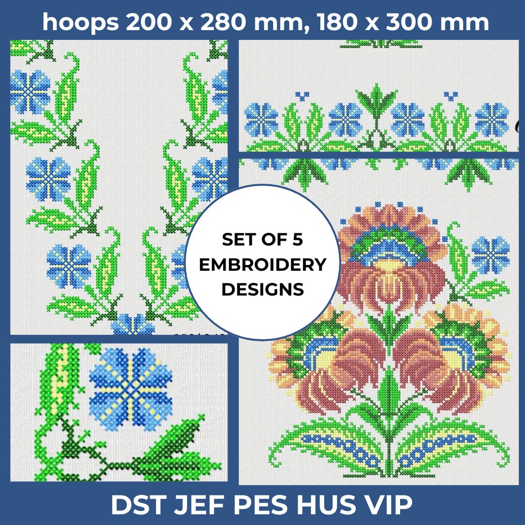 Slavic Embroidery Design, Vyshyvanka Cross Stich Pattern, Ukranian ...