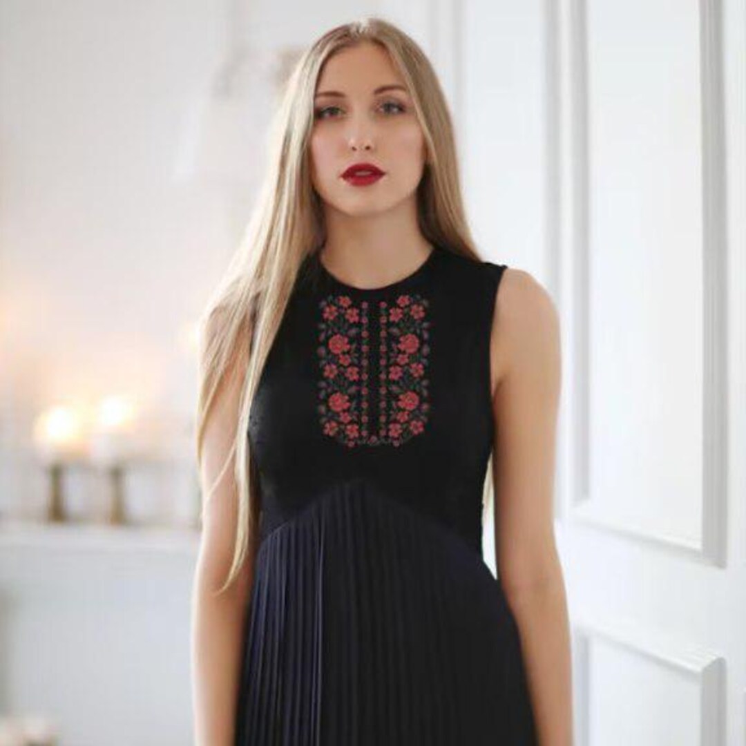 Neckline Embroidery Design, Neck Line Machine Embroidery Designs for ...