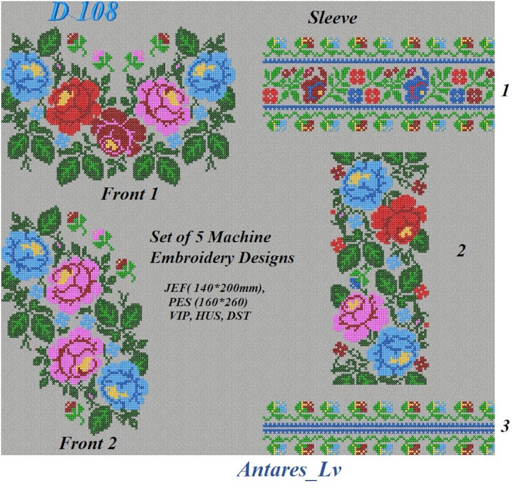 Vyshyvanka Pattern, Ukrainian Embroidery Design for Kids, Cross Stitch ...