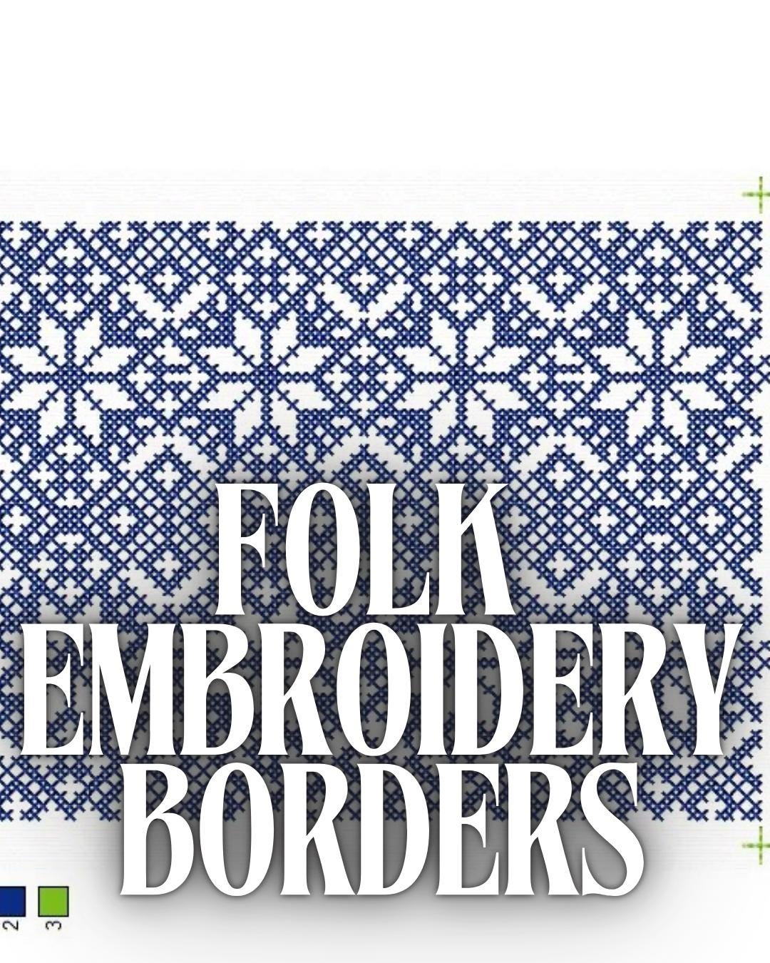 Slavic Borders Embroidery Design, Ukrainian Machine Embroidery Designs ...