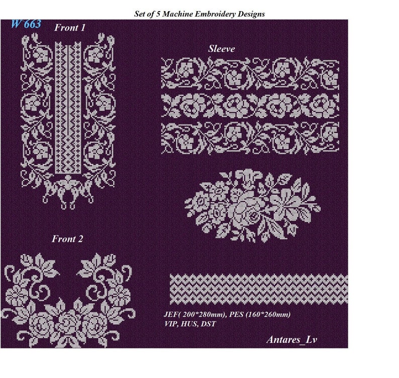 5 Vyshyvanka Embroidery Patterns, Ukrainian Embroidery Designs, Folk ...