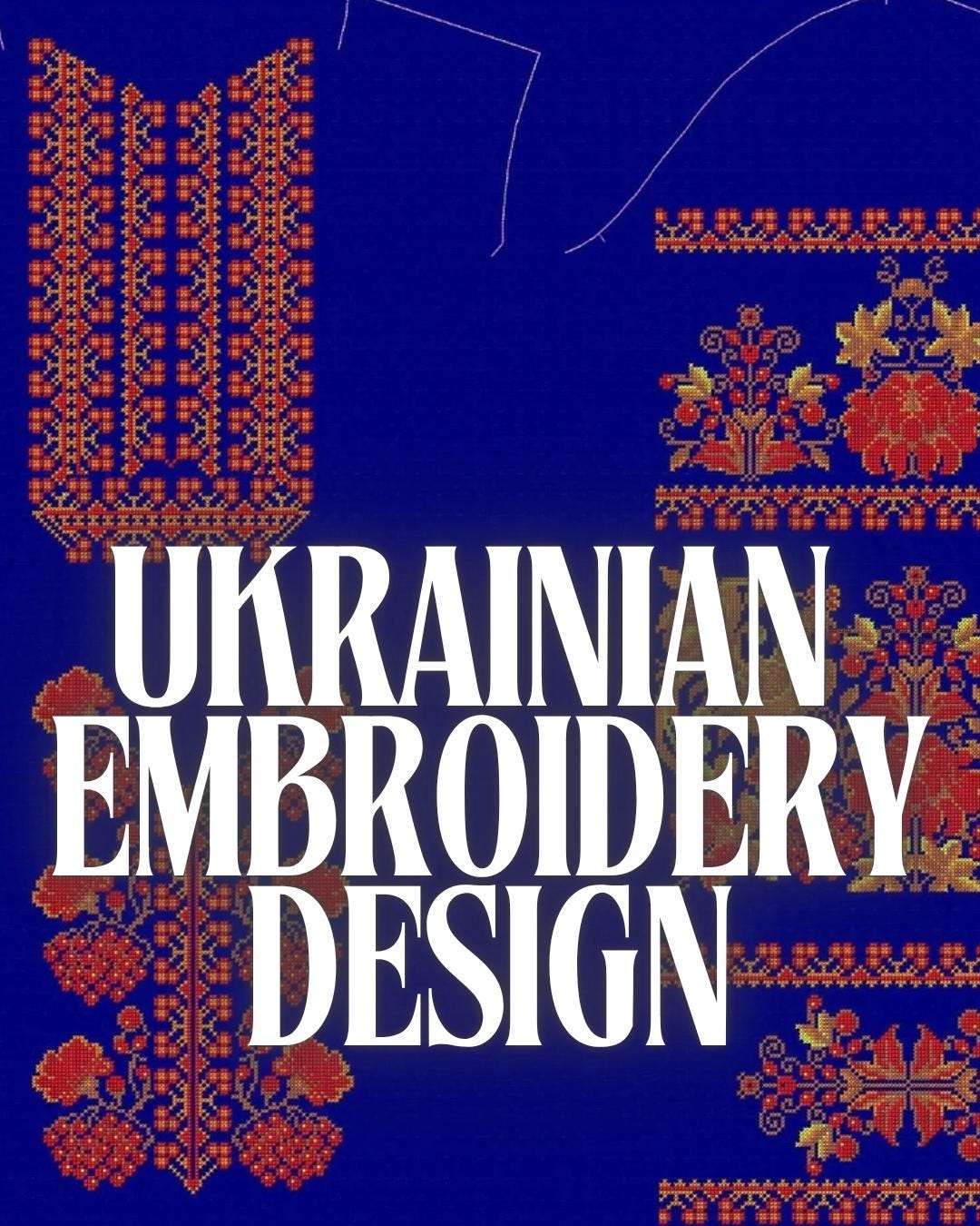 Ukrainian Embroidery Dress Cross Stitch Design, Folk Dress Pattern ...