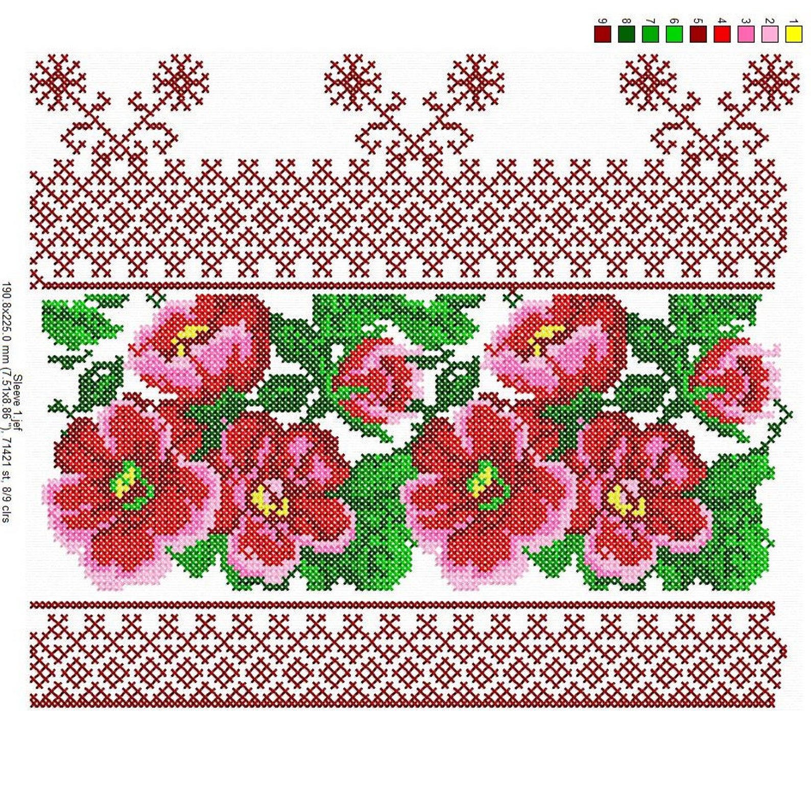 Slavic Embroidery Design Ukrainian Cross Stitch Pattern - Etsy