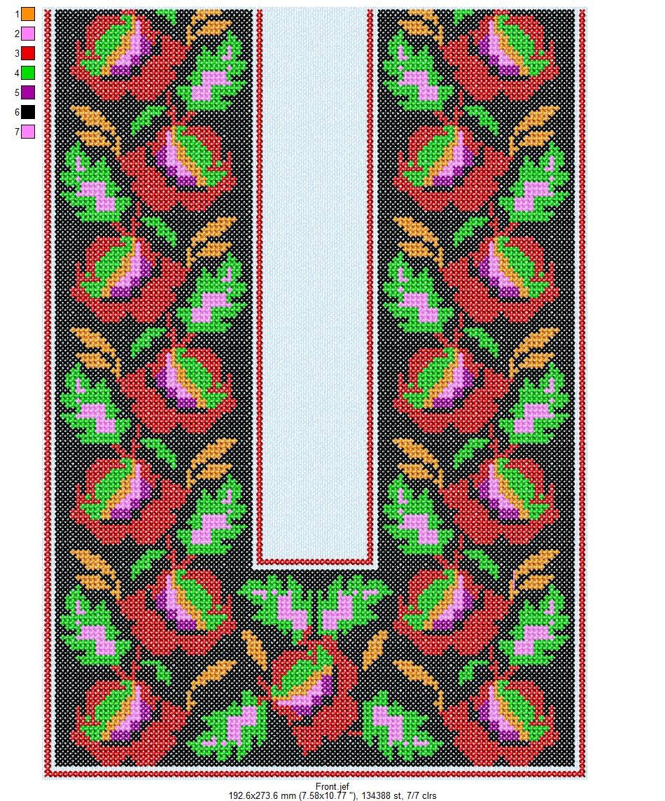 Folk Machine Embroidery Design. Set of 7 Embroidery Designs.slavic Folk ...