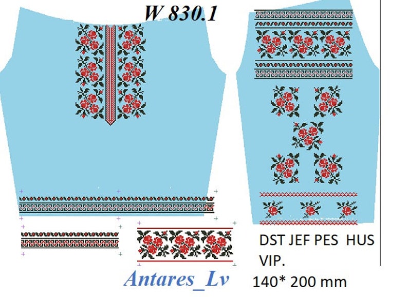 Vyshyvanka Set of 6 Embroidery Designs Machine Embroidery - Etsy