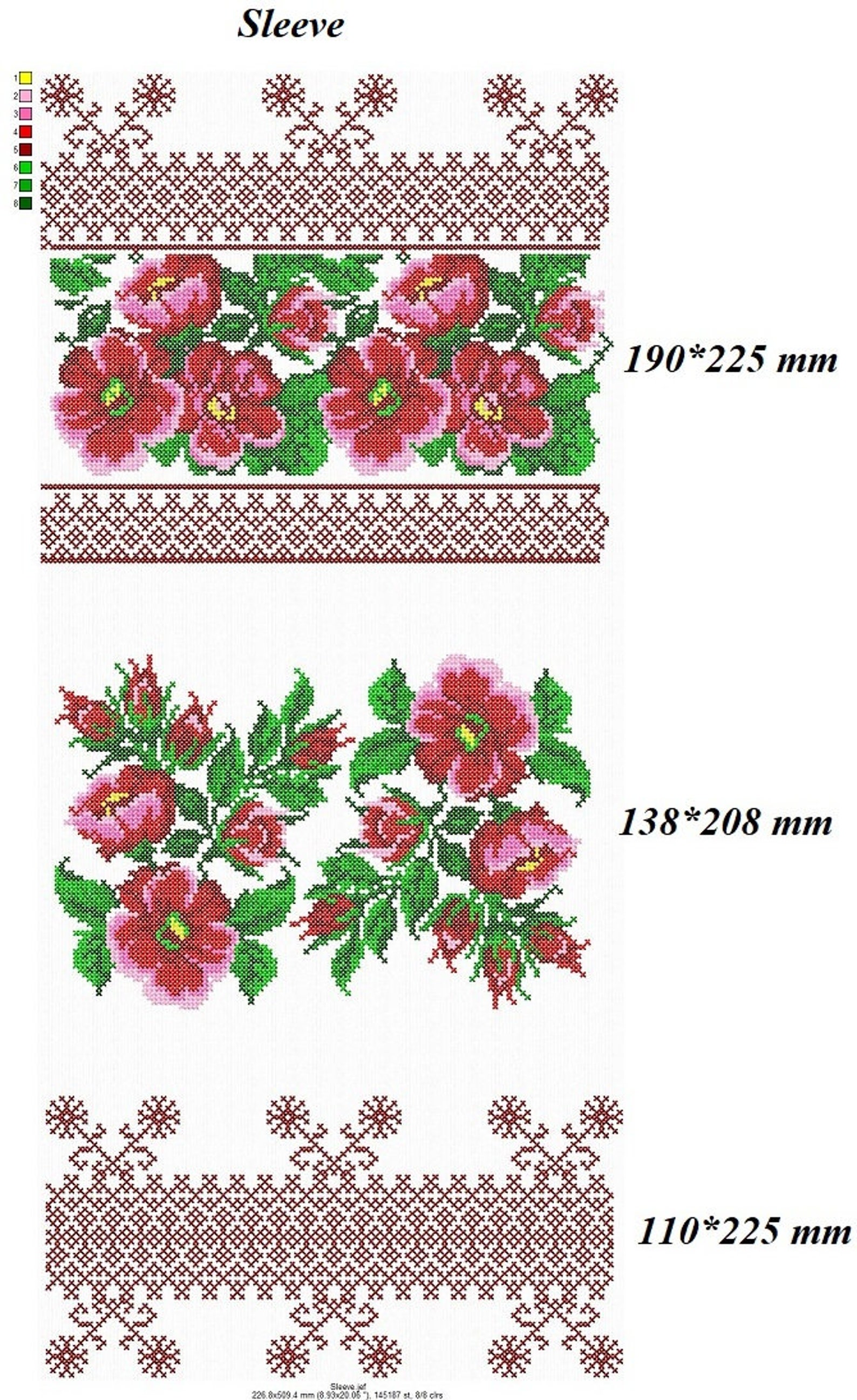 Slavic Embroidery Design Ukrainian Cross Stitch Pattern - Etsy