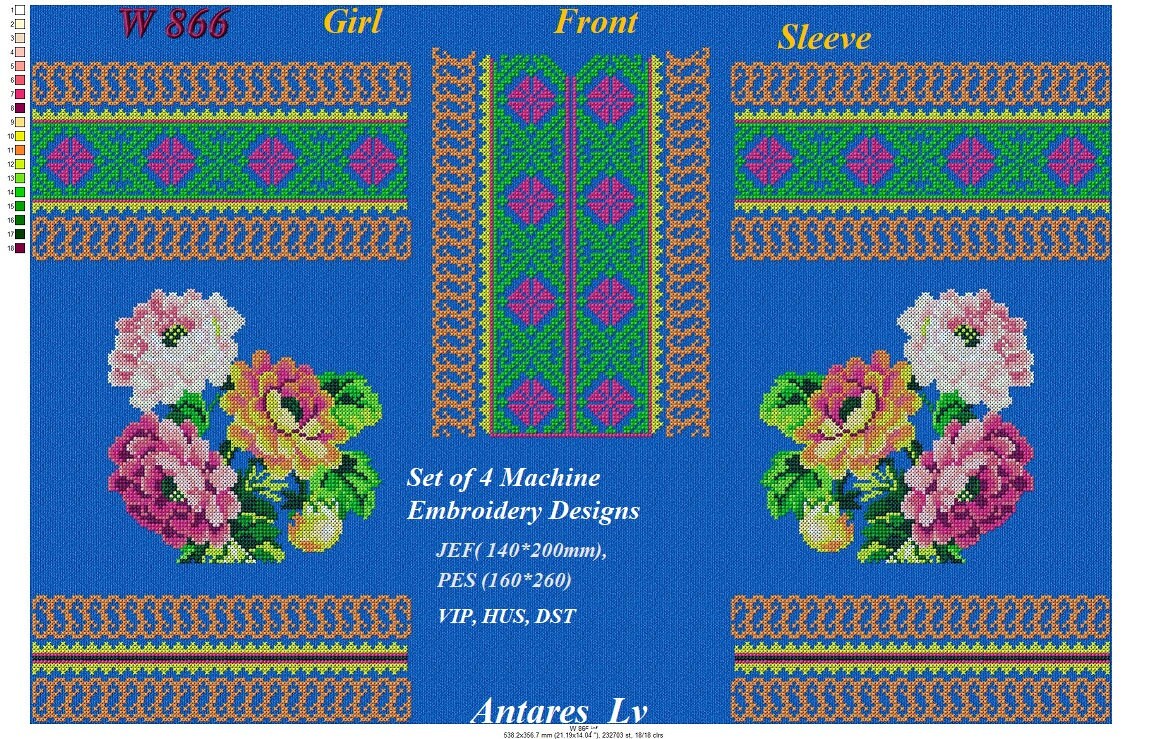 Vyshyvanka Set of 4 embroidery designs Machine embroidery - Etsy Nederland