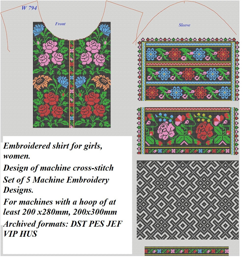 Slovak Dress Cross Stitch Clothes Slavic Embroidery Folk - Etsy