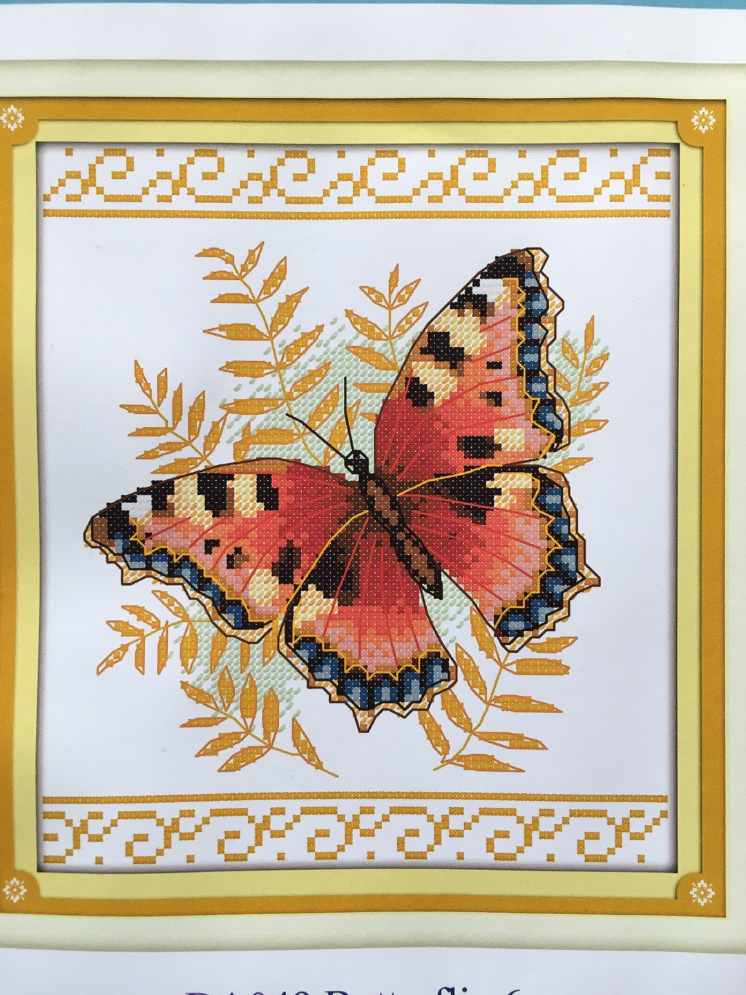 Cross Stitch Kit Tortoiseshell Butterfly - Etsy
