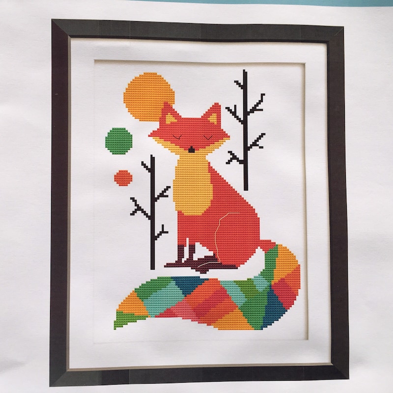 Fox Cross Stitch Kit - Etsy