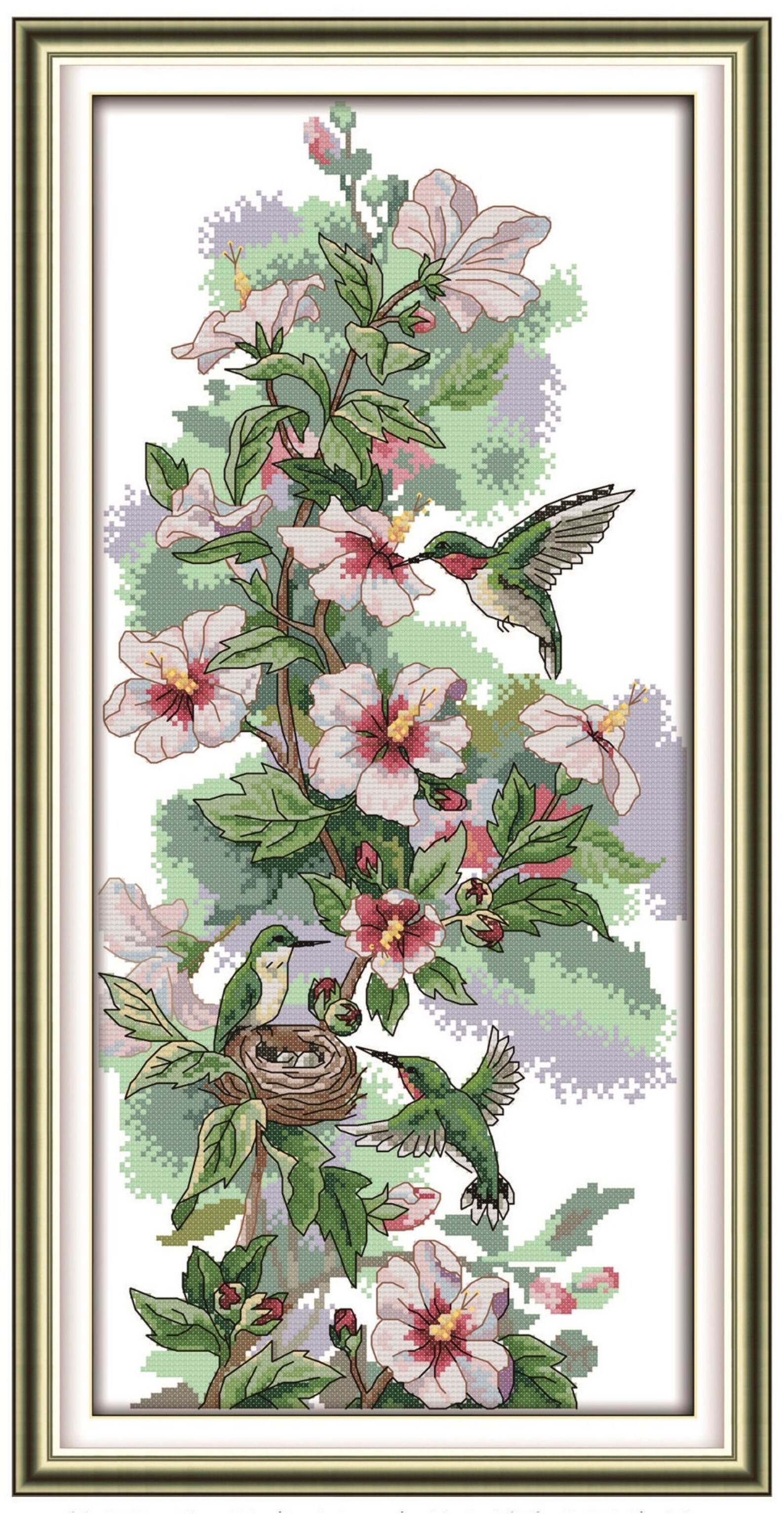 Cross Stitch Pattern Hummingbirds | Etsy