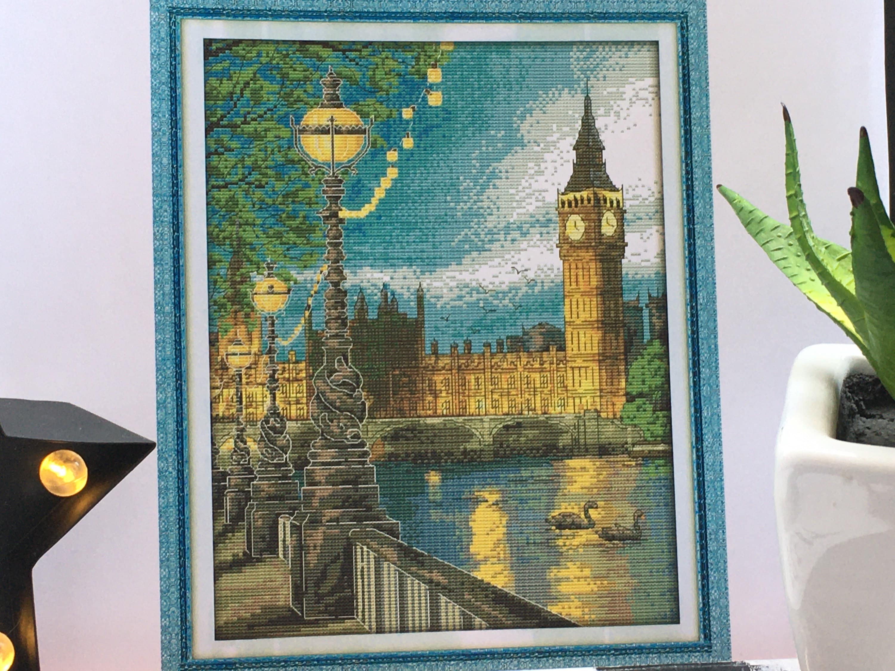 Cross Stitch Kit London Big Ben and the Houses of Parliament - Etsy UK