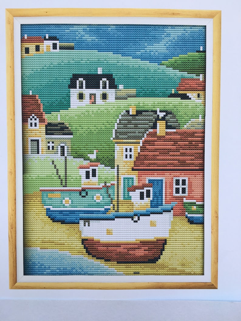 Cross Stitch Kit Boats - Etsy