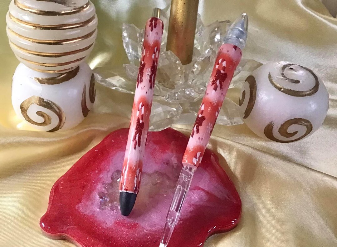 Candy Cane Christmas Gel Ink Pen - Etsy